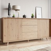 Kommode Ferido 2D3SZ Sideboard mit zwei Drehtüren und drei Schubladen M24 kaufen bei Hood.de