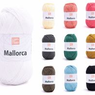 100g Happy Hobby Mallorca Strickwolle Häkelgarn Stricken Häkeln GP 29 ...