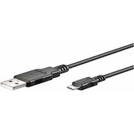 USB 2.0 Kabel, USB-A Stecker > Micro-USB Stecker (schwarz, 3 Meter ...