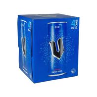 V Blue Guarana Energy Drink 4er Pack - Australian Import 4x250 ml ...