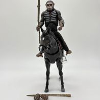 NECA Planet der Affen Revolution Caesar War Paint Actionfigur + Pferd ...