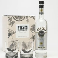 Beluga Noble Vodka Geschenkset – 0,7 L (40 % Vol.) mit 2 original ...