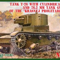 Unimodels 1:72 UMT686-01 T-26 tank cylindrical turret and 76.2mm gun KT ...