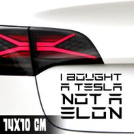 Auto Aufkleber "Not A Elon #2" Tesla Elon Musk Vinyl Sticker #0311 ...