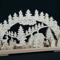 Schwibbogen mit Rehe an der Futterkrippe und Beleuchtung BxHxT ...