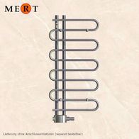 MERT Design Badheizkörper "TERSSE" chrom, Mittelanschluss, verschiedene ...