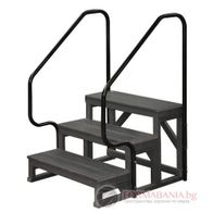 Passion Comfort-Treppe 3-stufig mit Handlauf beidseitig Whirlpool ...