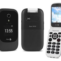 Doro 7070 Schwarz Senioren Tasten Klapphandy LTE WiFi Bluetooth ...