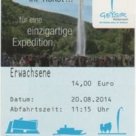 Eintrittskarte 655318 Geysir von Andernach vom 20.08.2014 kaufen bei ...