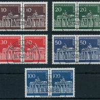 BERLIN DS BRAND. TOR Nr 286-WP-290-WP zentrisch gestempelt X80571A ...