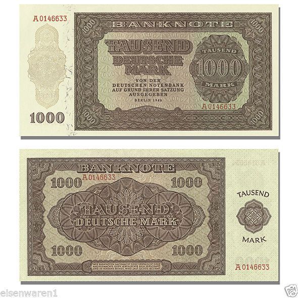 DDR Geldscheine von 1948 Deutsche Notenbank , TOP Reproduktionen kaufen ...