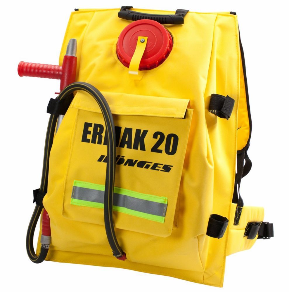 Ermak Löschrucksack 25 l Waldbrand Brandbekämpfung Feuerwehr Wassertank ...