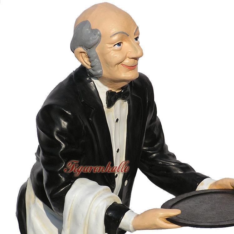 Butler Diner old Man Figur Statue Skulptur Deko Butler Tablett Opa Deko ...