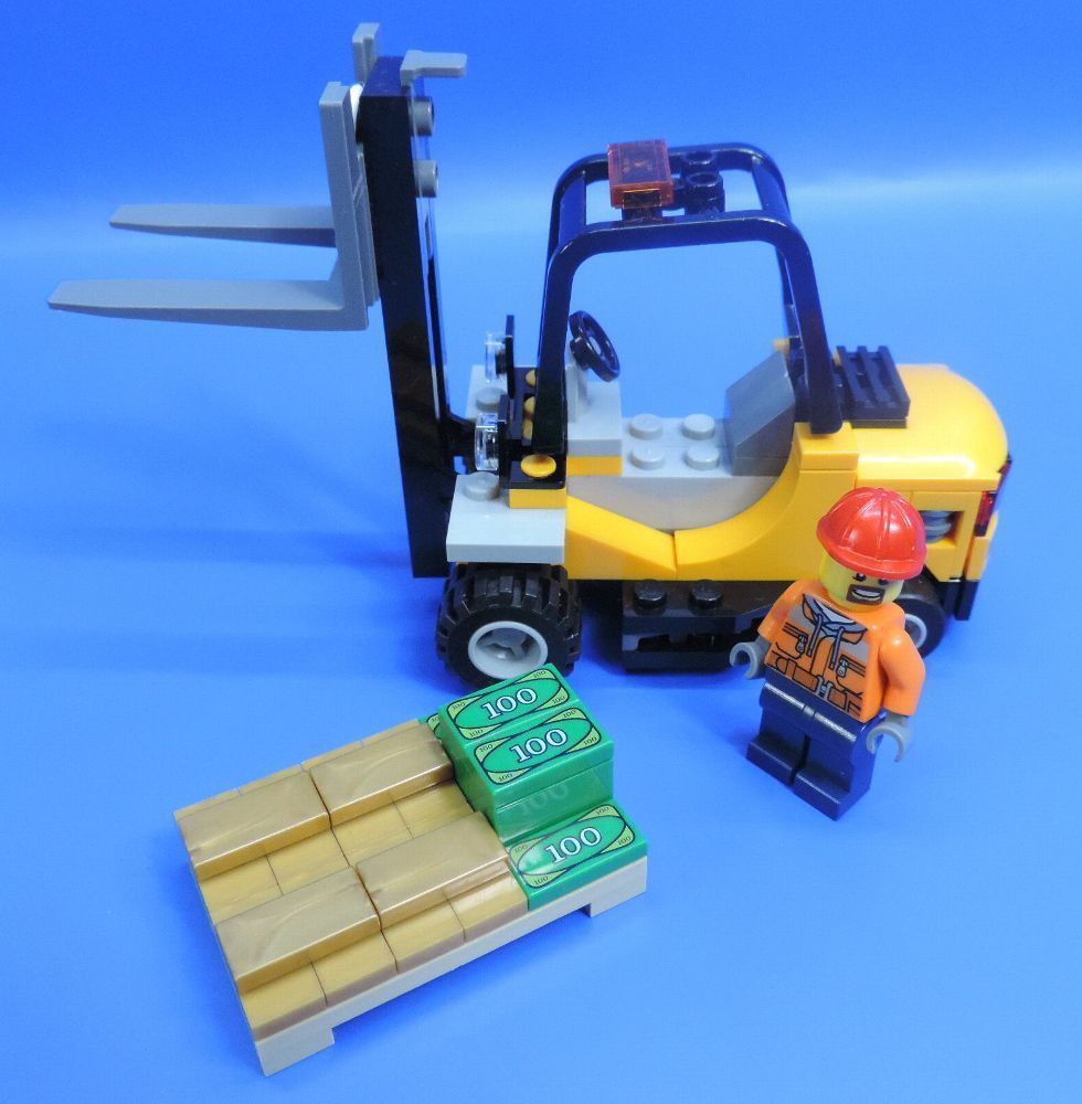 LEGO® City Eisenbahn 60198 Gabelstapler mit Palette Auswahl an ...