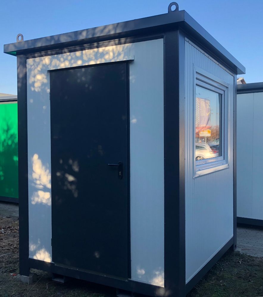Container Bürocontainer, Einzelcontainer, Pförtnerhaus 2x2 Meter - 4m² ...