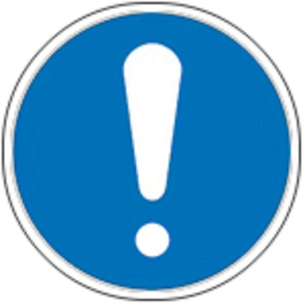 Schild Gebotszeichen nach ISO 7010 - allgemeines Gebotszeichen - 320061 ...