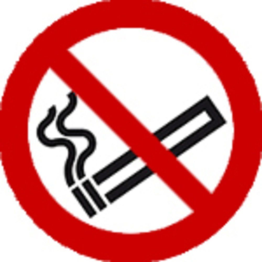 Schild Verbotszeichen nach ISO 7010 - Rauchen verboten - 320482 rund Gr ...