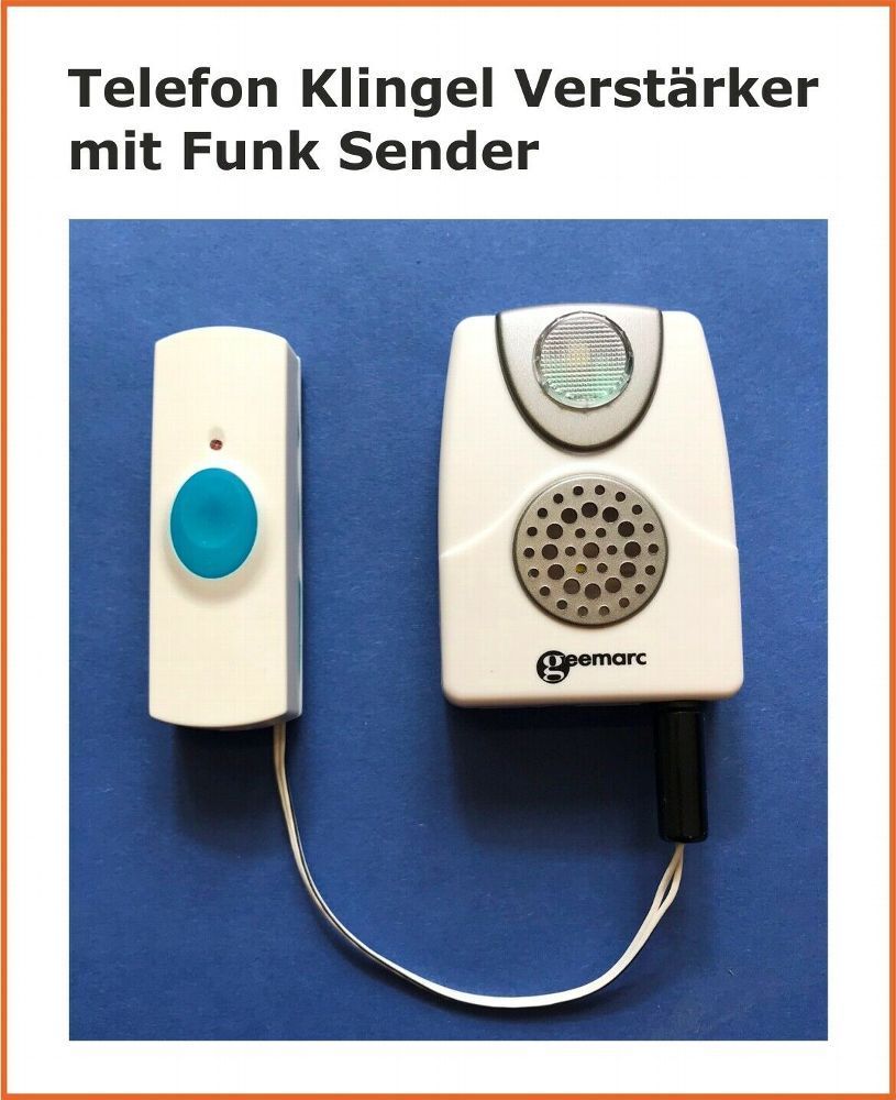 Telefon Klingel Verstärker mit Funk Sender für Klingelerweiterung ...