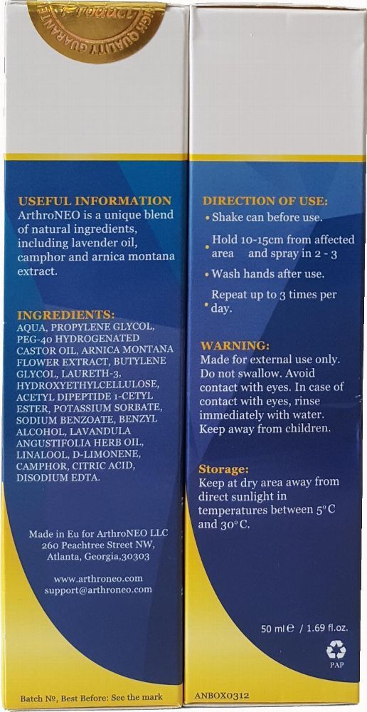 ArthroNEO 2 x 50 ml Spray - Arthro NEO kaufen bei Hood.de
