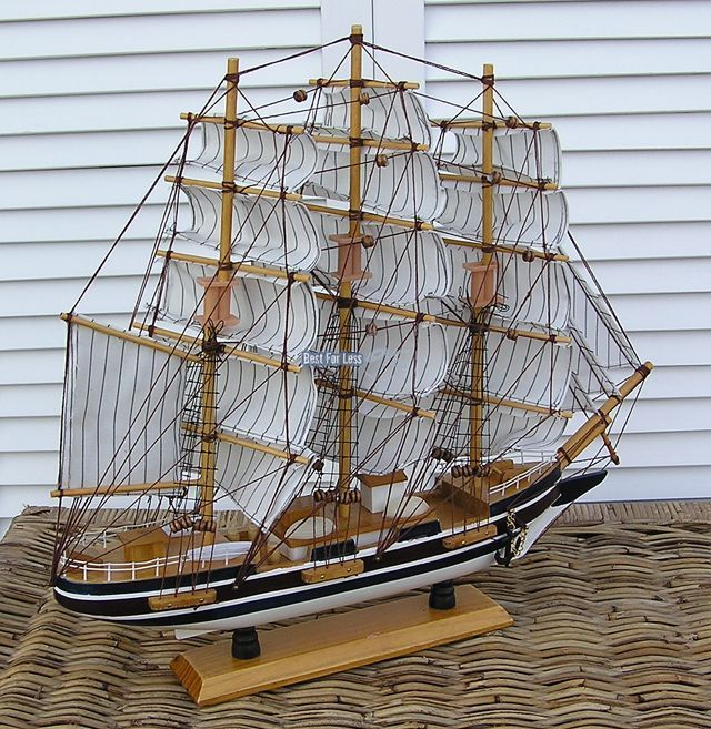 Segelschiff Modell Cutty Sark Viermast-Stahlbark Deutsches Segelboot ...