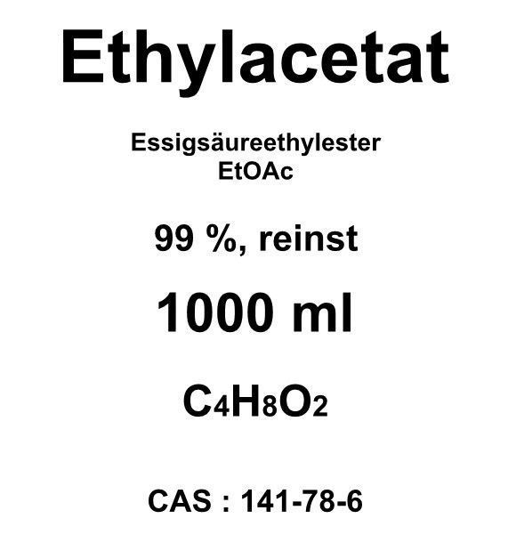 Ethylacetat, >99% Essigsäureethylester, für Chromatographie ...