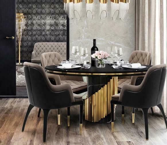 Hochwertiger Luxus Holz Designer Ess Tische Rund Tisch Italienische ...