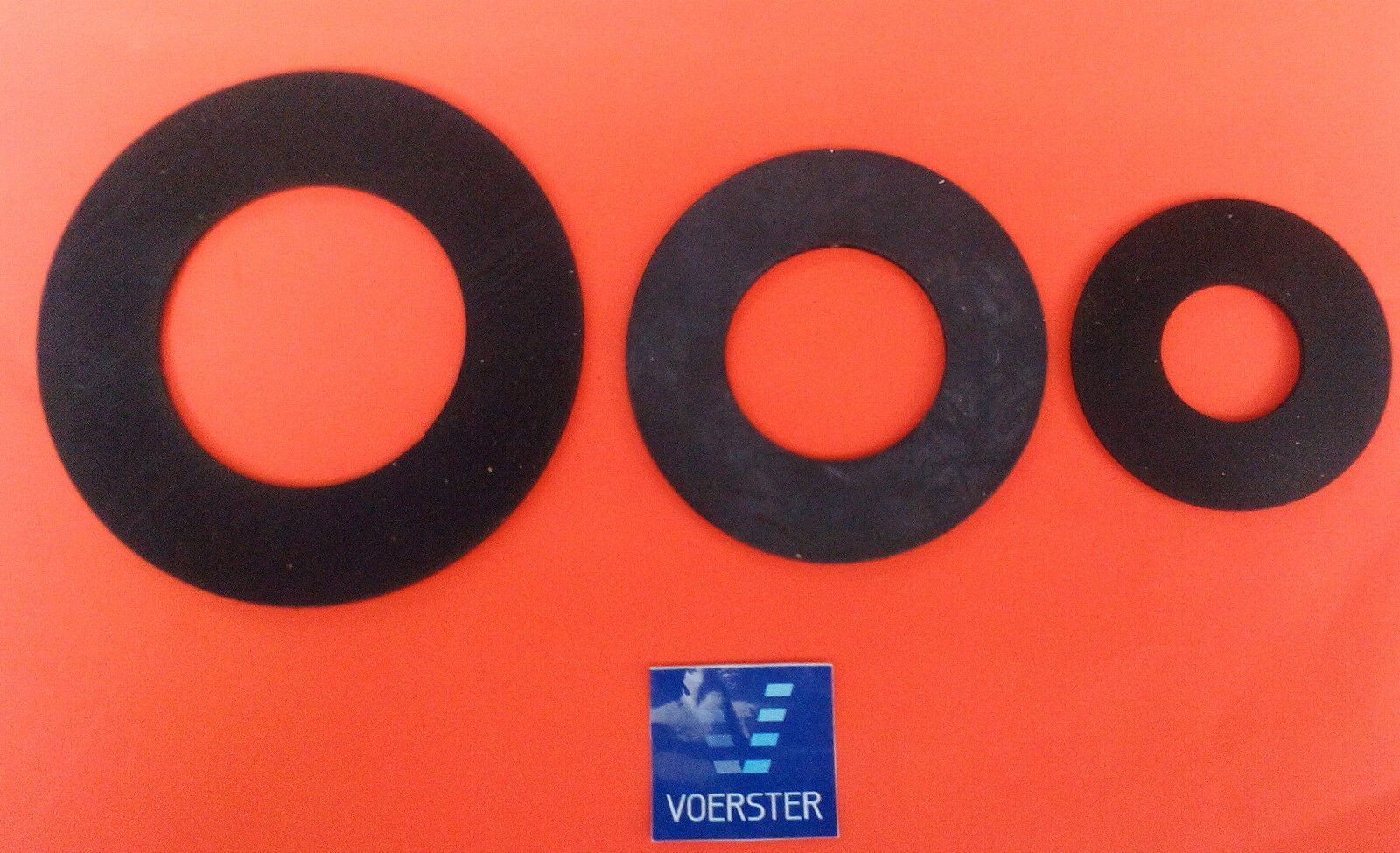 Gummi-Flanschdichtung Flachdichtung Größen DN 10, DN15, DN 20, DN 32 ...