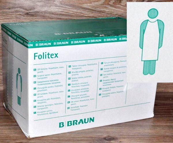 100x Transparente Einweg OP-Schürzen 130cm B. BRAUN Folitex Gastronomie Medizin kaufen bei Hood.de