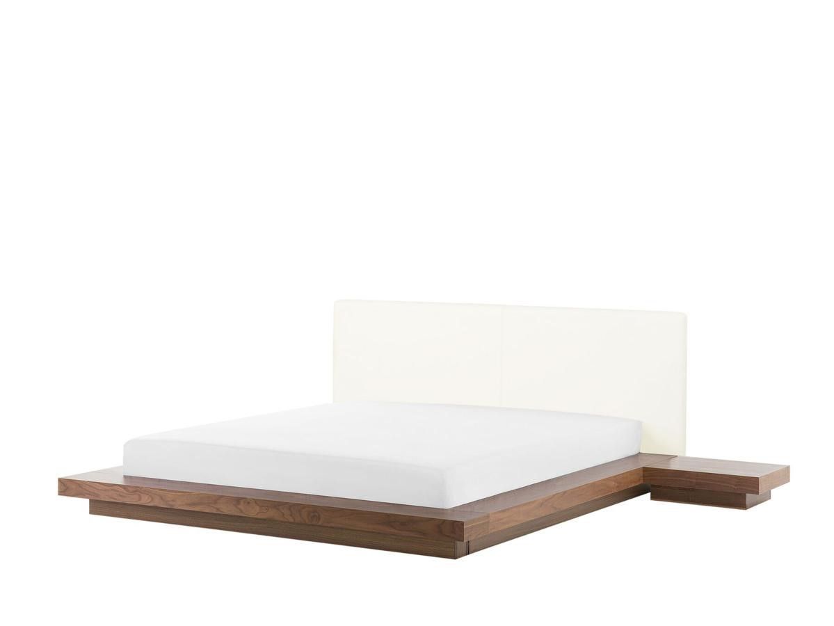 Designer Bett Japan Stil japanisches Futonbett flach Braun mit ...