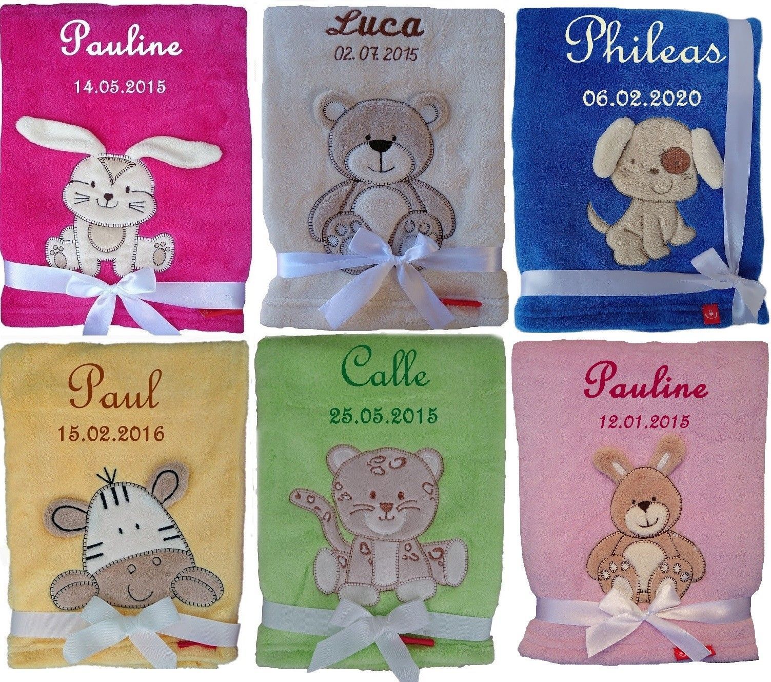 Babydecken Mit Namen Bestickt