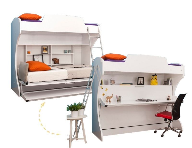 Multimo Academy Etagenbett klappbar mit Schreibtisch kaufen bei Hood.de