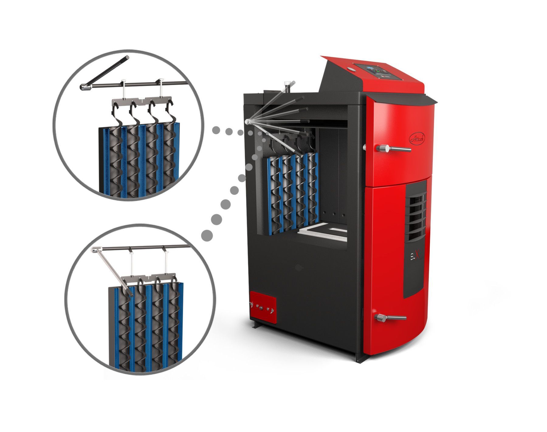 Holzvergaserkessel ATTACK SLX Lambda Touch 30 KW kaufen bei Hood.de - Energieeffizienzklasse A+