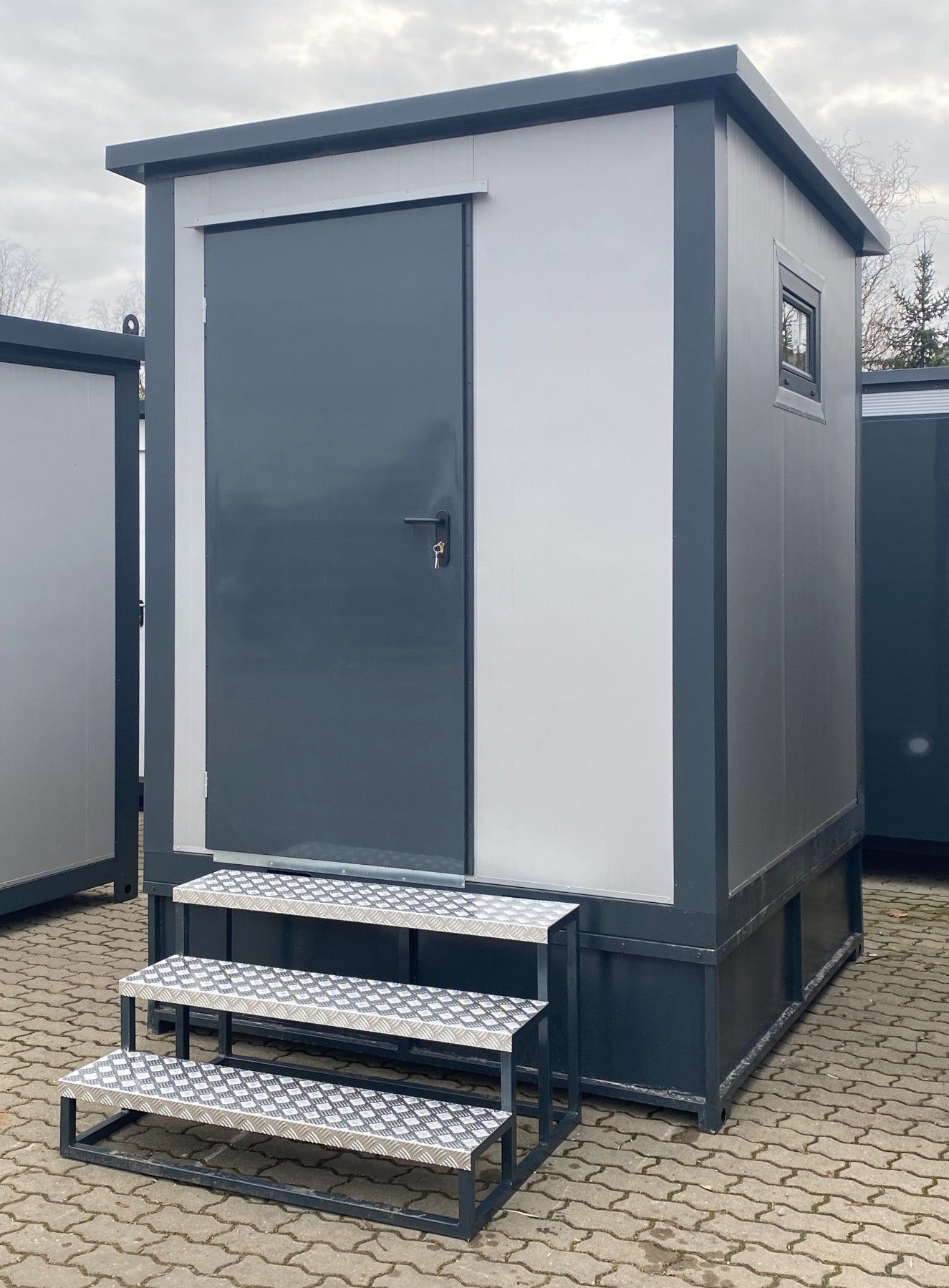 WC Container Toilette WC Box Kabine Sanitärcontainer mit Fäkalientank o ...