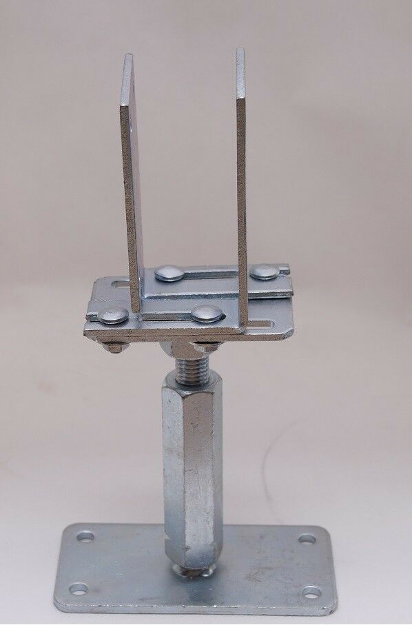 4x Pfostenanker Pfostenschuh verstellbar in Höhe und Breite ...