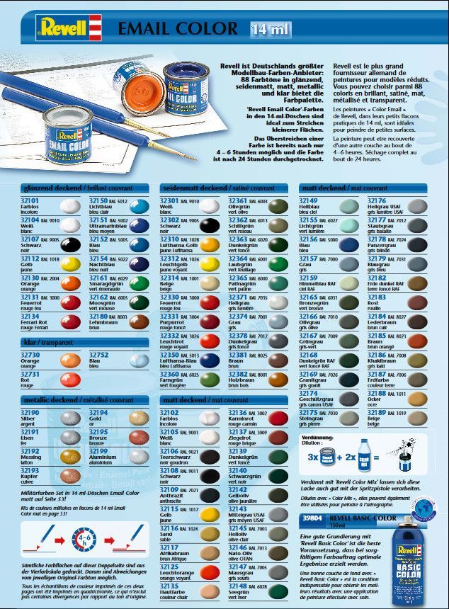 Email Color 14ml Revell Farben selber zusammenstellen kaufen bei Hood.de