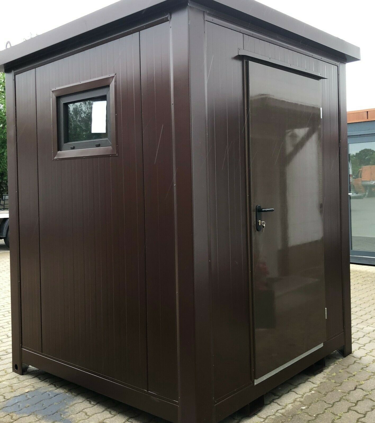 WC Container mit Dusche Sanitärcontainer Campingplatz Duschcontainer ...