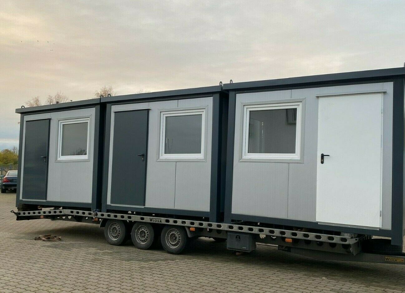 Bürocontainer Wohncontainer - auch mit WC/ Toilette/ Dusche möglich ...
