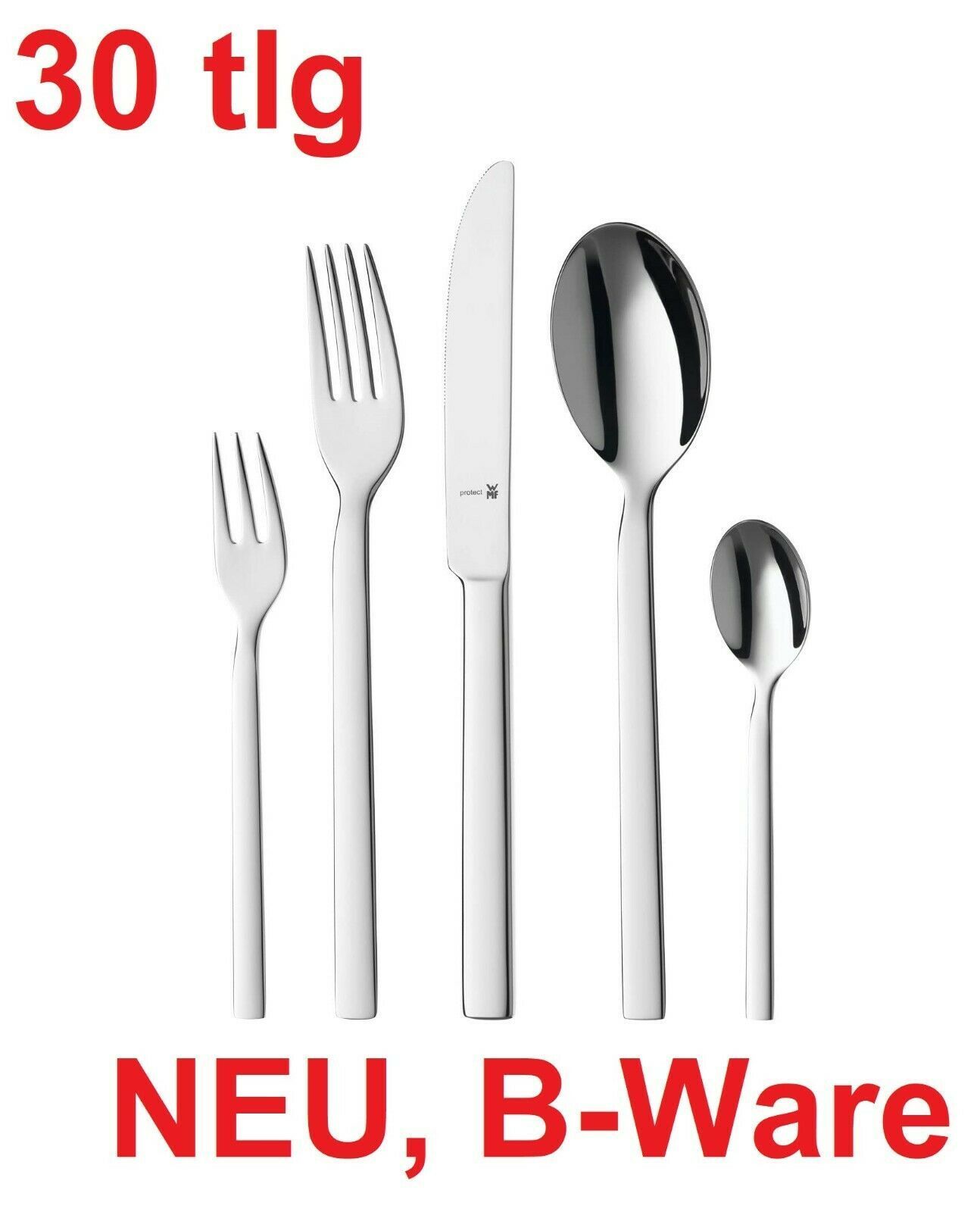 WMF Lyric Besteck Set 30-tlg, 6 Per Besteckset B-WARE Tafelbesteck ...