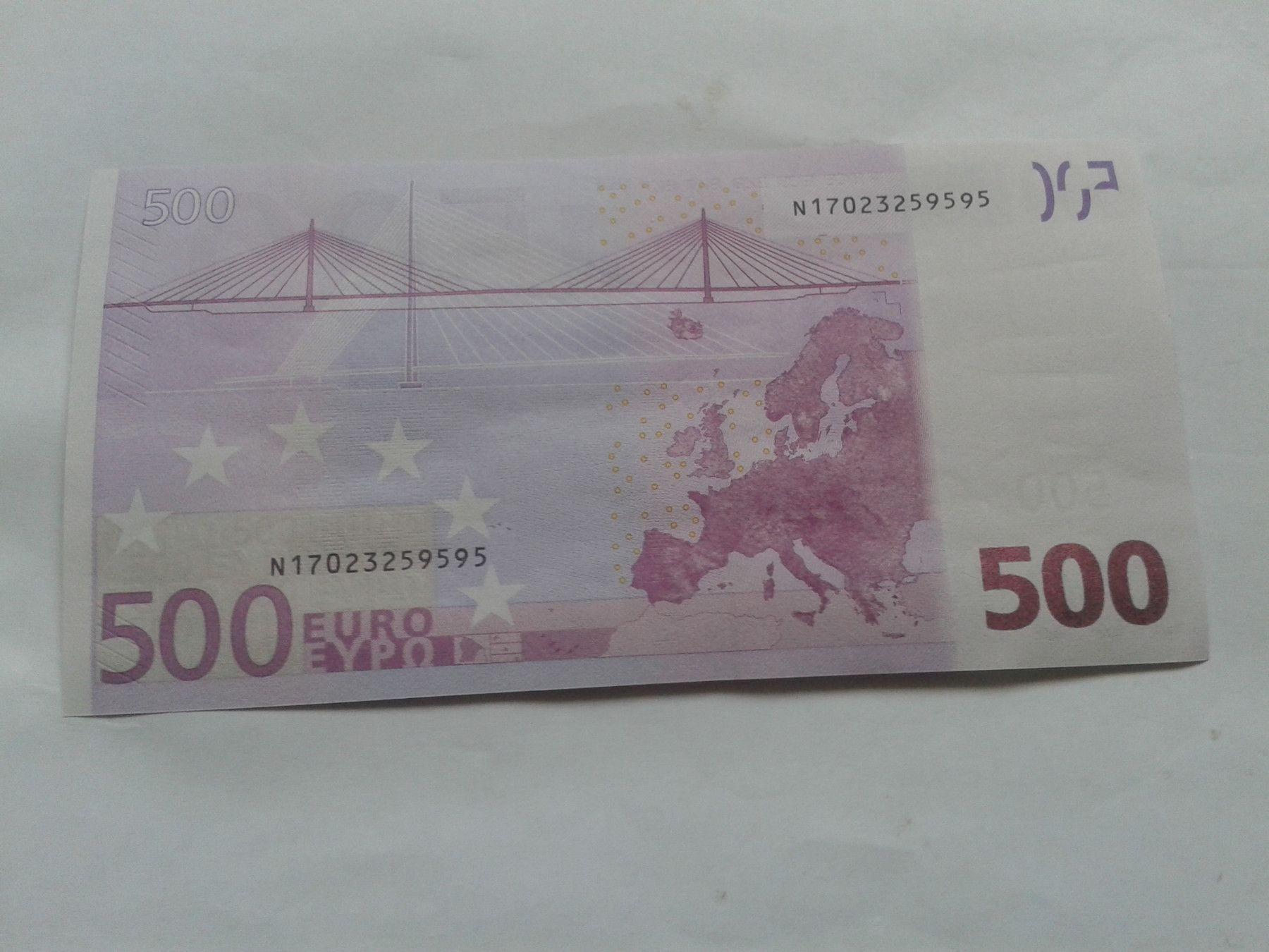 Original 500 euro Banknote Geldschein Trichet seltene N Serie 500 euro ...