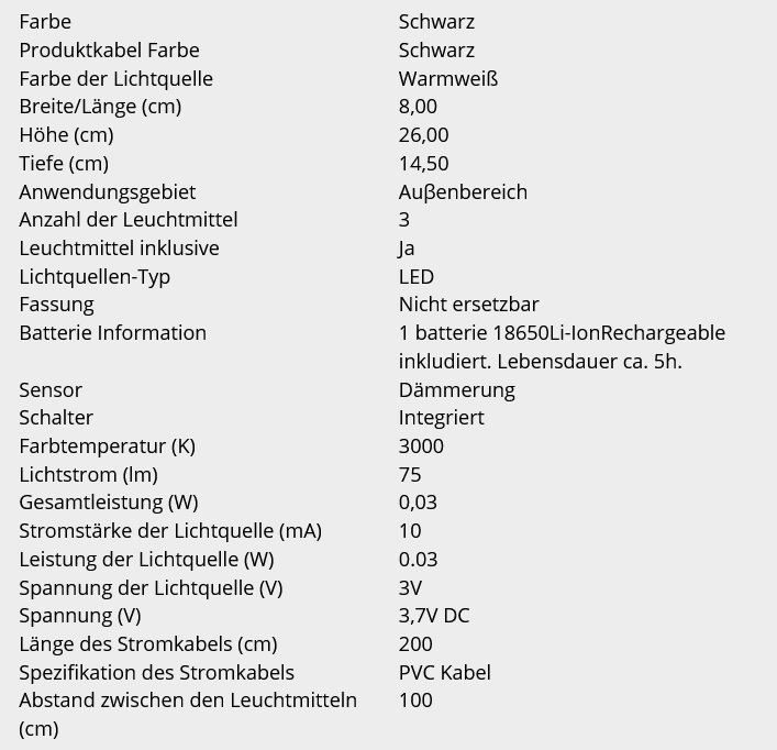 LED Solar-Power-Spot Solarleuchte 3er Set Dämmerungssensor warmweiß 482 ...