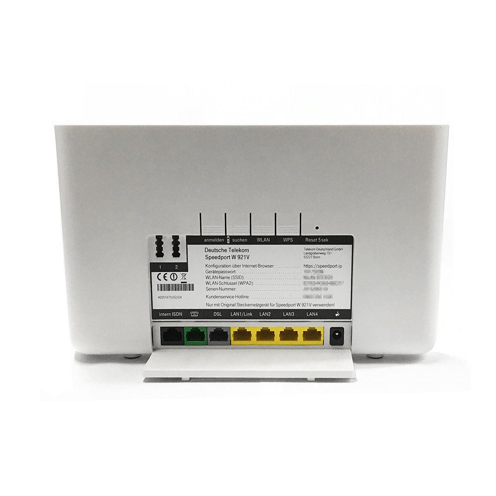 Telekom Speedport W921V WLAN Router Annex J DSL/ VDSL2 LAN IP-Anschluss ...