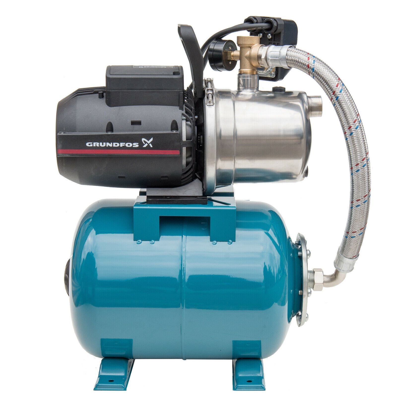 Hauswasserwerk Grundfos Pumpe JP 5-48 5000l/ h 24L 50 L 80L 100L Druckbehälter kaufen bei Hood.de
