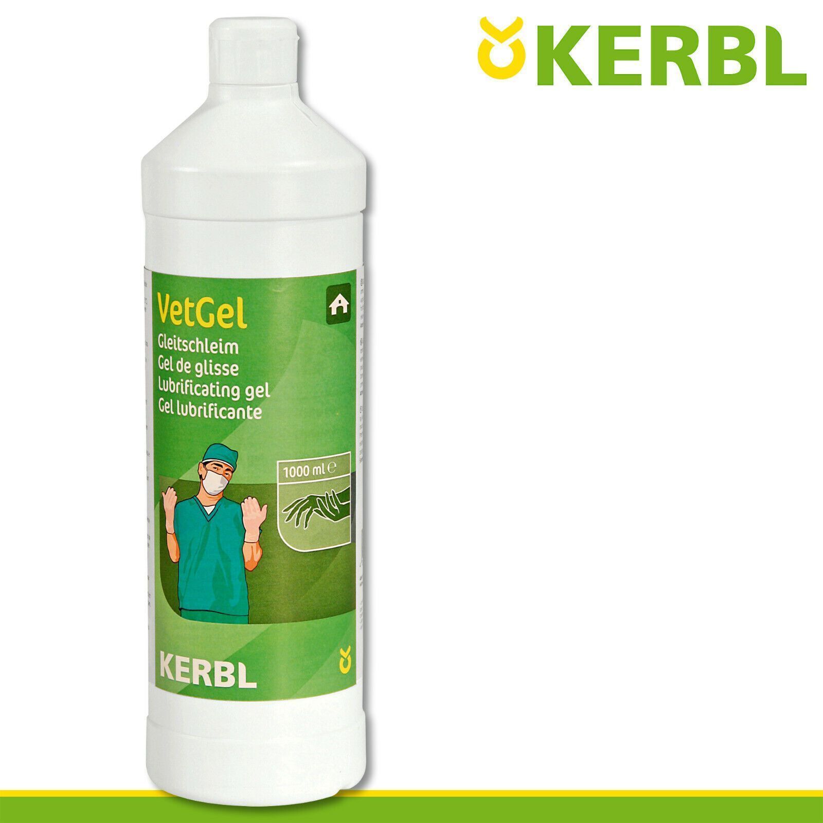 Kerbl 1000ml VetGel Gleitschleim Tierarzt Geburtshilfe Kühe Kälber ...