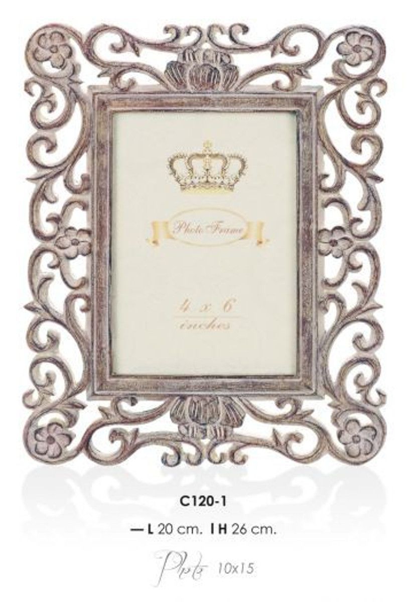 Casa Padrino Barock Bilderrahmen 26 x 20 cm Antik Look - Bilder Rahmen ...