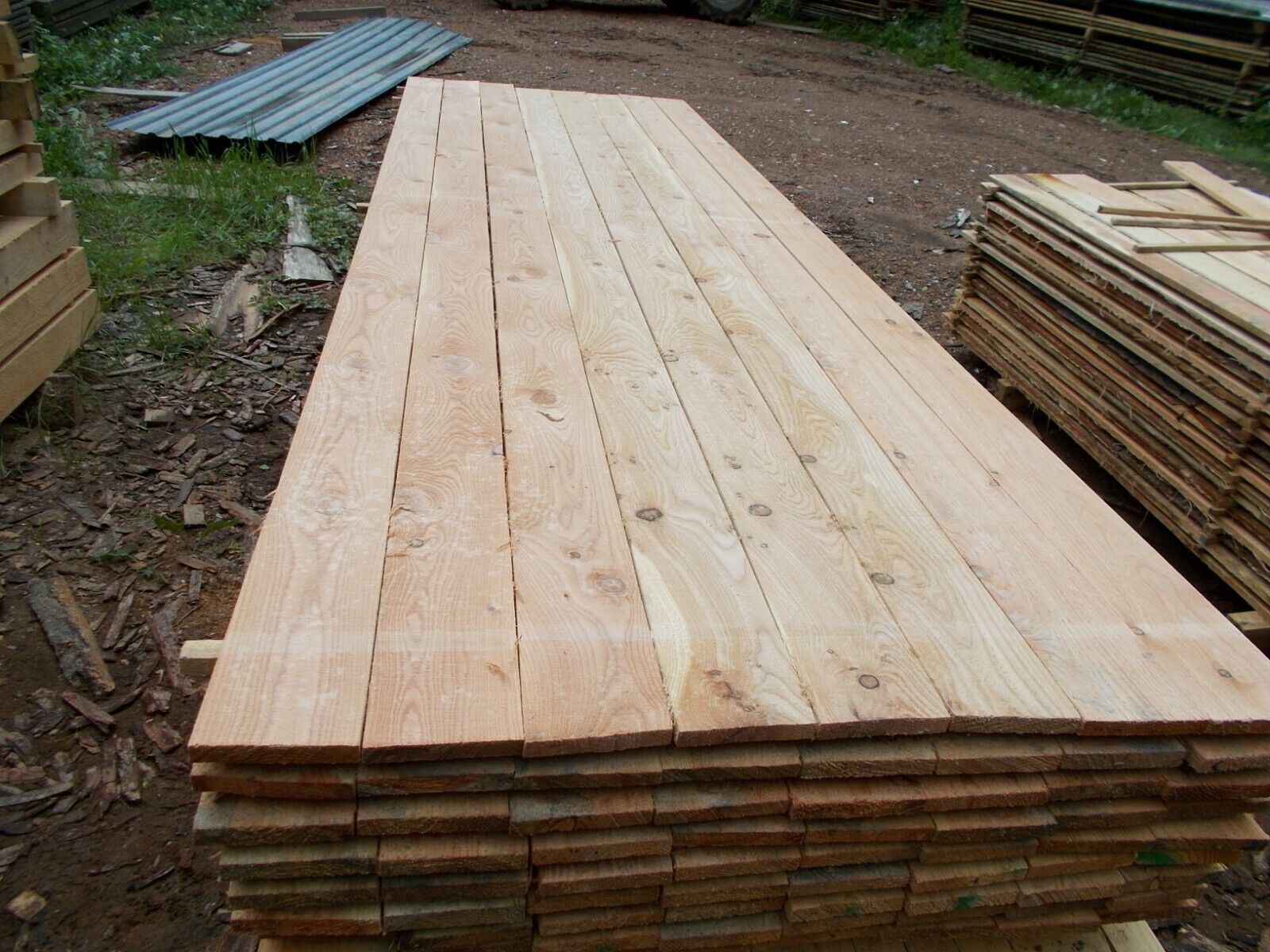 Lärche 12x1,8cm Brett Bretter besäumt Möbel Regal Schalung Fassade 0,4 ...