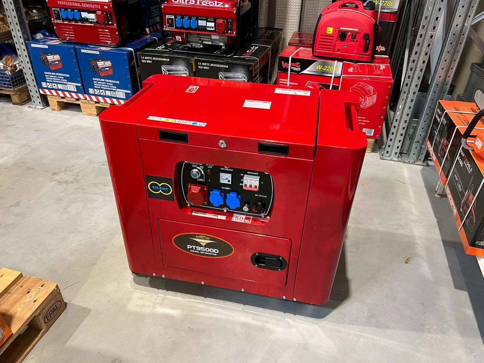 DIESEL Elektrostart PT9500D Stromerzeuger Generator Notstromaggregat ...