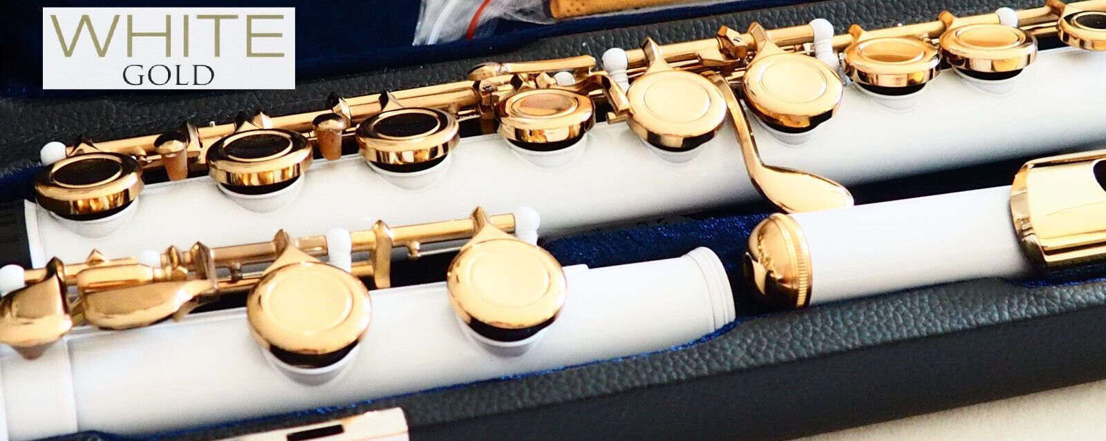 Querflöte Gold 24k weiß Flauta Oro Flauti OR FLUTE Traversiere ORO ...