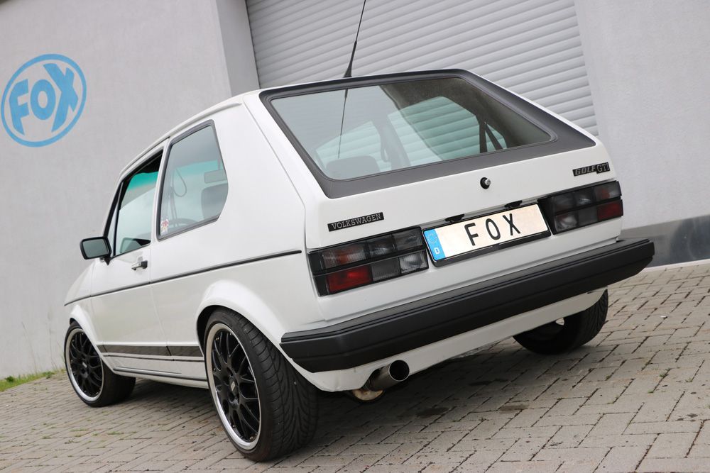 Fox Auspuff Sportauspuff Komplettanlage für VW Golf I 1.8l 82kW 1983 ...