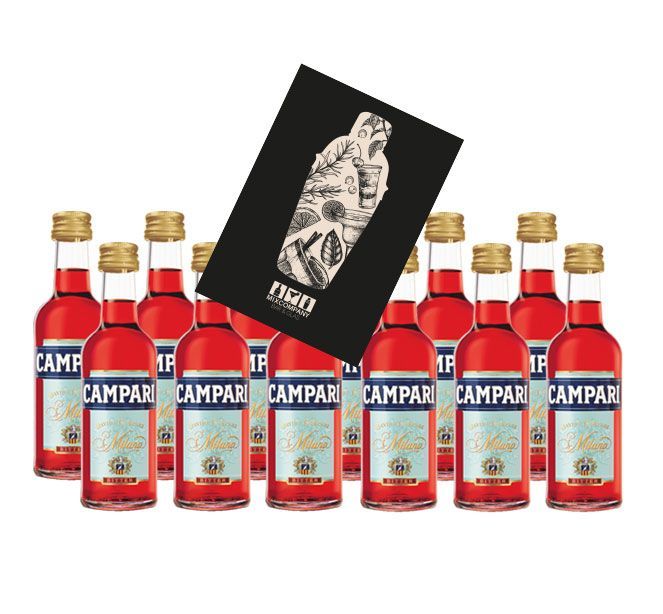 Campari Bitter Miniatur 12x 50ml (25% vol) Campari Milano Mini ...