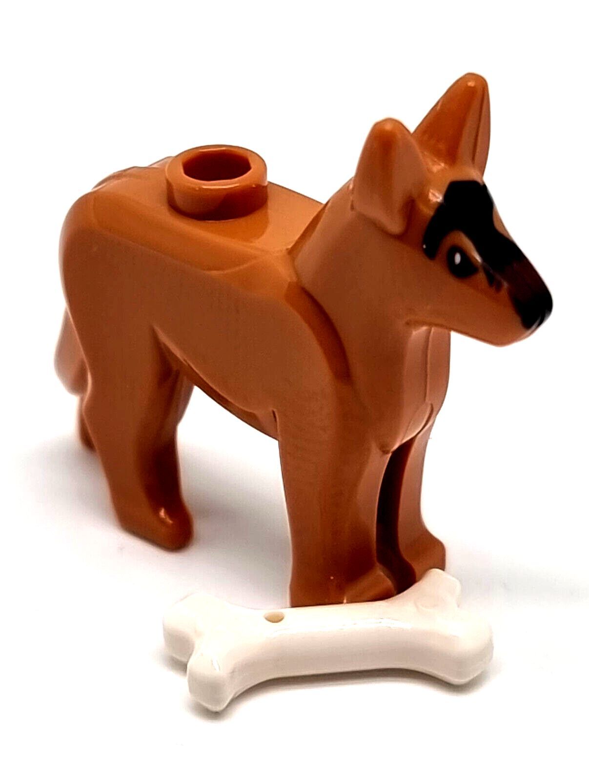 LEGO City Zoo Bauernhof Animals Tier Figur Hund Schäferhund mit Knochen ...